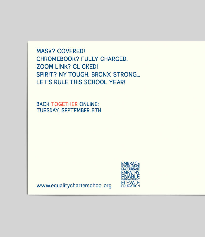 Equality Charter School 2020-21 | PlanetFab